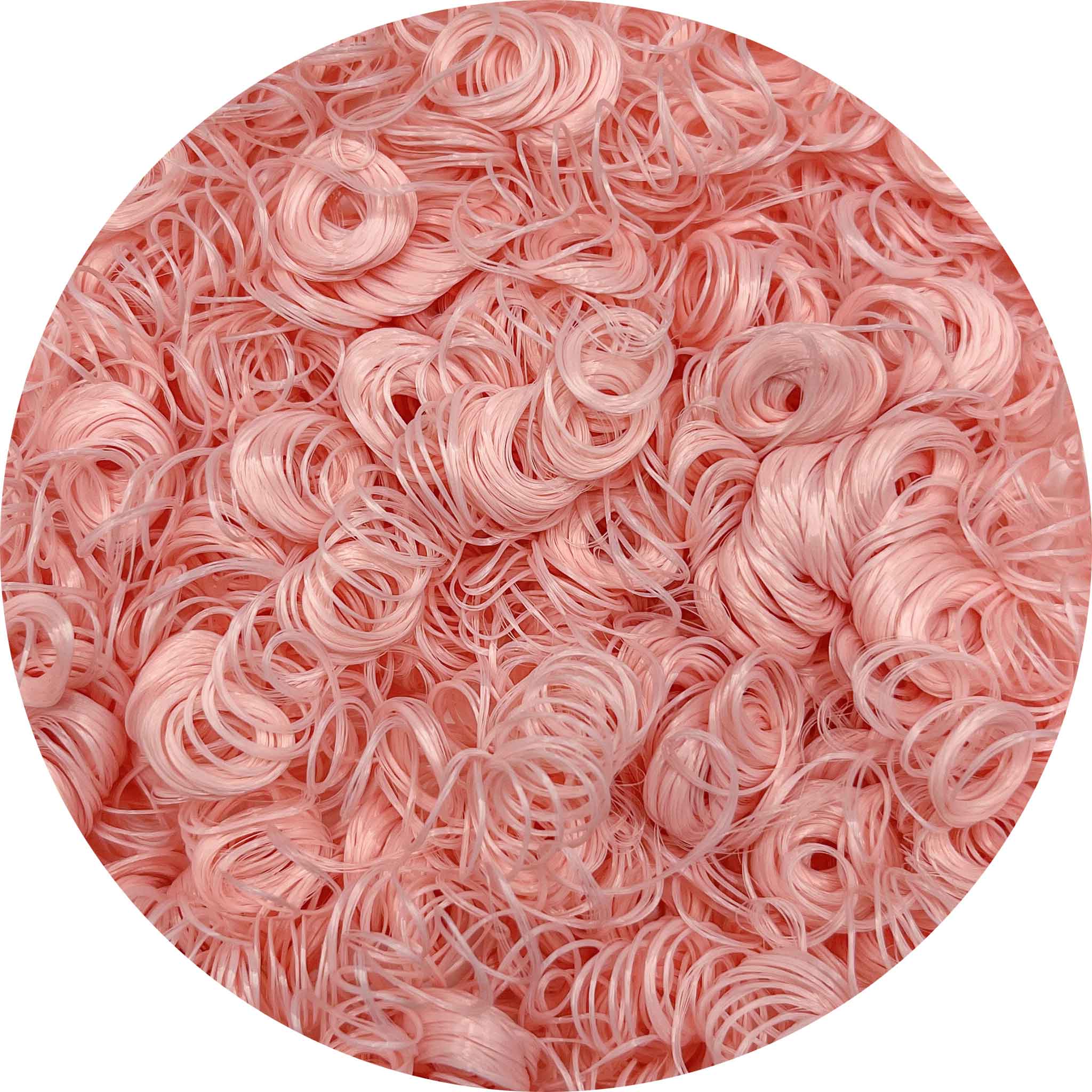 Sugarless Gum Pink Curly Saran Doll Hair – Dollyhair™